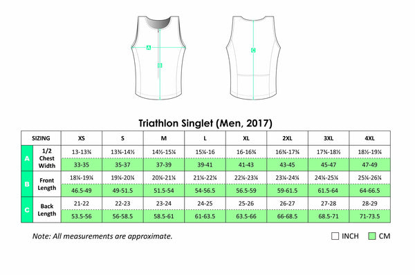 BTC GOLD Men’s Tri Singlet, ACQUA ZERO – nimblewear